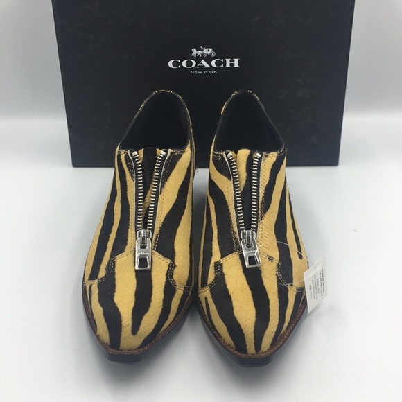 Coach | Shoes | Coach New Tiger Stripe Calf Hair Ankle Boot | Poshmark